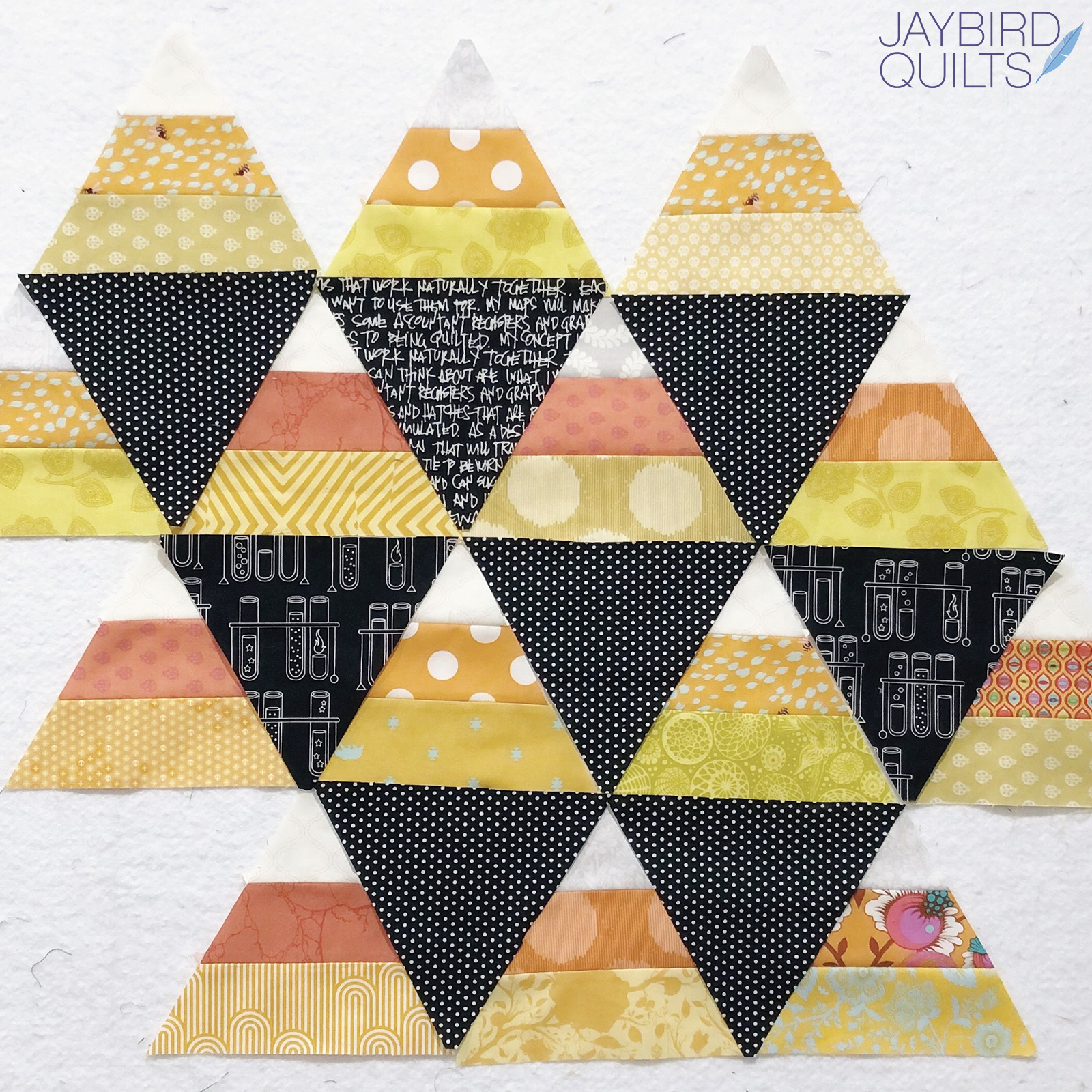Jaybird Quilts: Candy Corn Block Tutorial