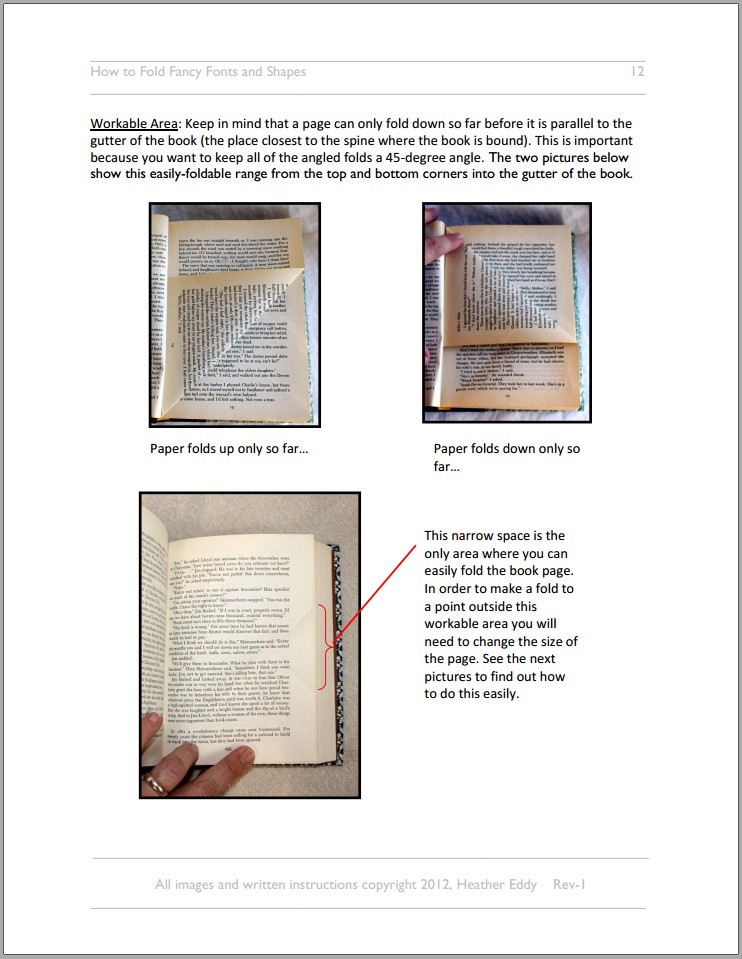 How to Fold Fancy Fonts & Shapes