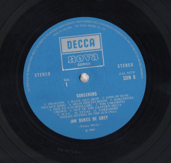 kossoff1963 - Progressive And Psychedelic Rock: Jan Dukes De Grey (UK ...