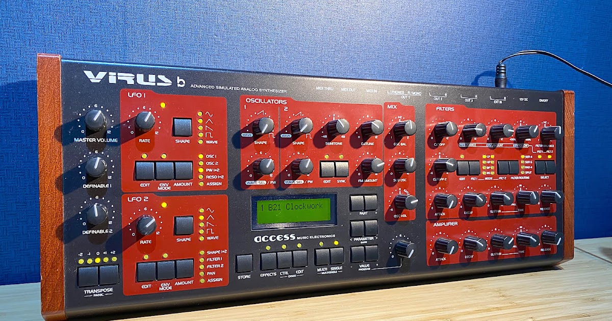 MATRIXSYNTH: Access Virus B Analog Modeling / Wavetable Synthesizer SN E19900434