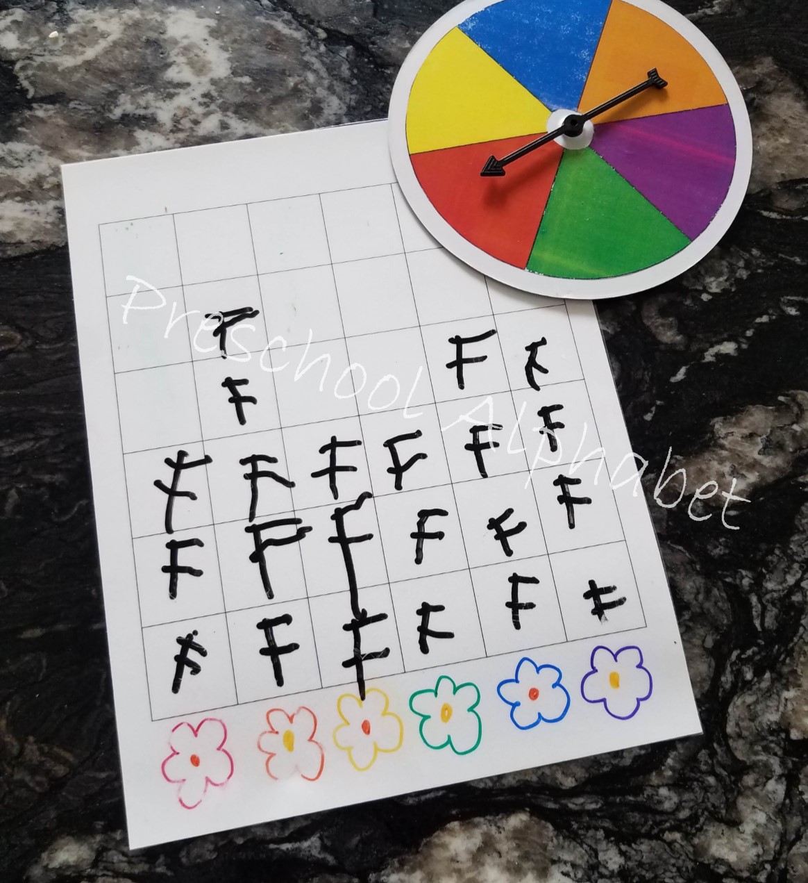 Preschool Alphabet: Flower Graphing *reusable