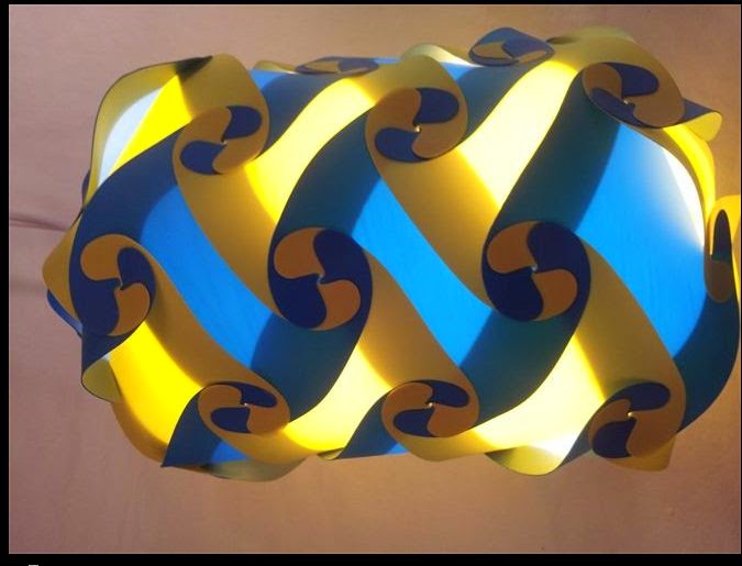 DIY puzzle lamps - decorative ceiling lights for Puzzle Decor ...