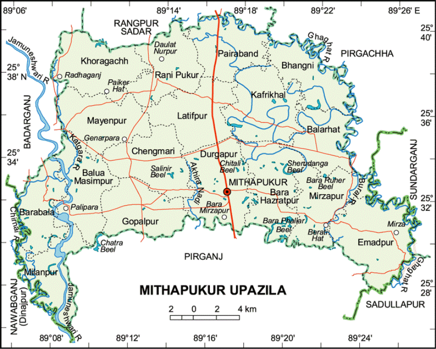 Mouza & Land Use Maps of Mithapukur Upazila, Rangpur, Bangladesh ...