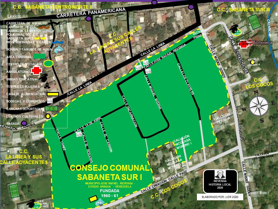 MAPA "CONSEJO COMUNAL SABANETA SUR I" - SABANETA - MUNICIPIO JOSÉ ...