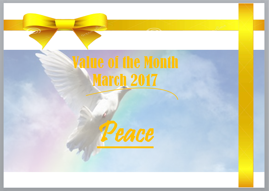 Official Blog for Girls Section: Value Of the Month March 2017