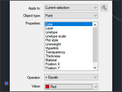 Como utilizar a ferramenta Quick Select no AutoCad