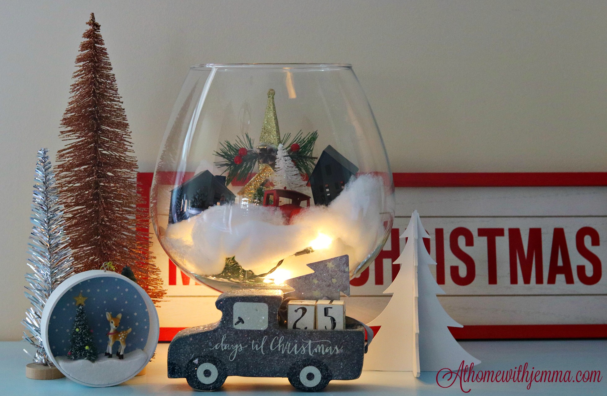 Christmas Décor: DIY Christmas Terrarium - At Home with Jemma