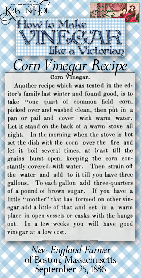 Sweet Americana Sweethearts: How to Make Vinegar Like a Victorian by ...
