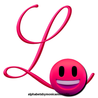 M. Michielin Alphabets: PINK SMILE EMOJI EMOTICON ALPHABET PNG