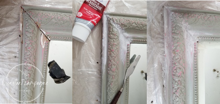 Restauration : un miroir baroque.