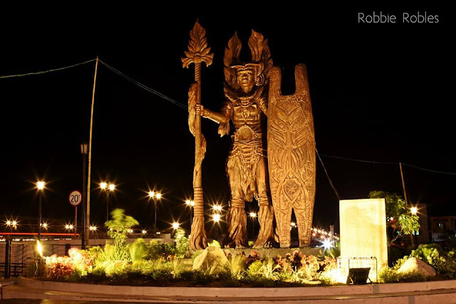 Iloilo Dinagyang Warrior statue at the Iloilo River Esplanade