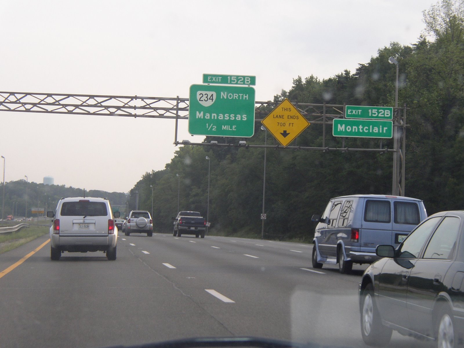 Luke's Signs: I-95 on the HOV lane (Dumfries, VA)
