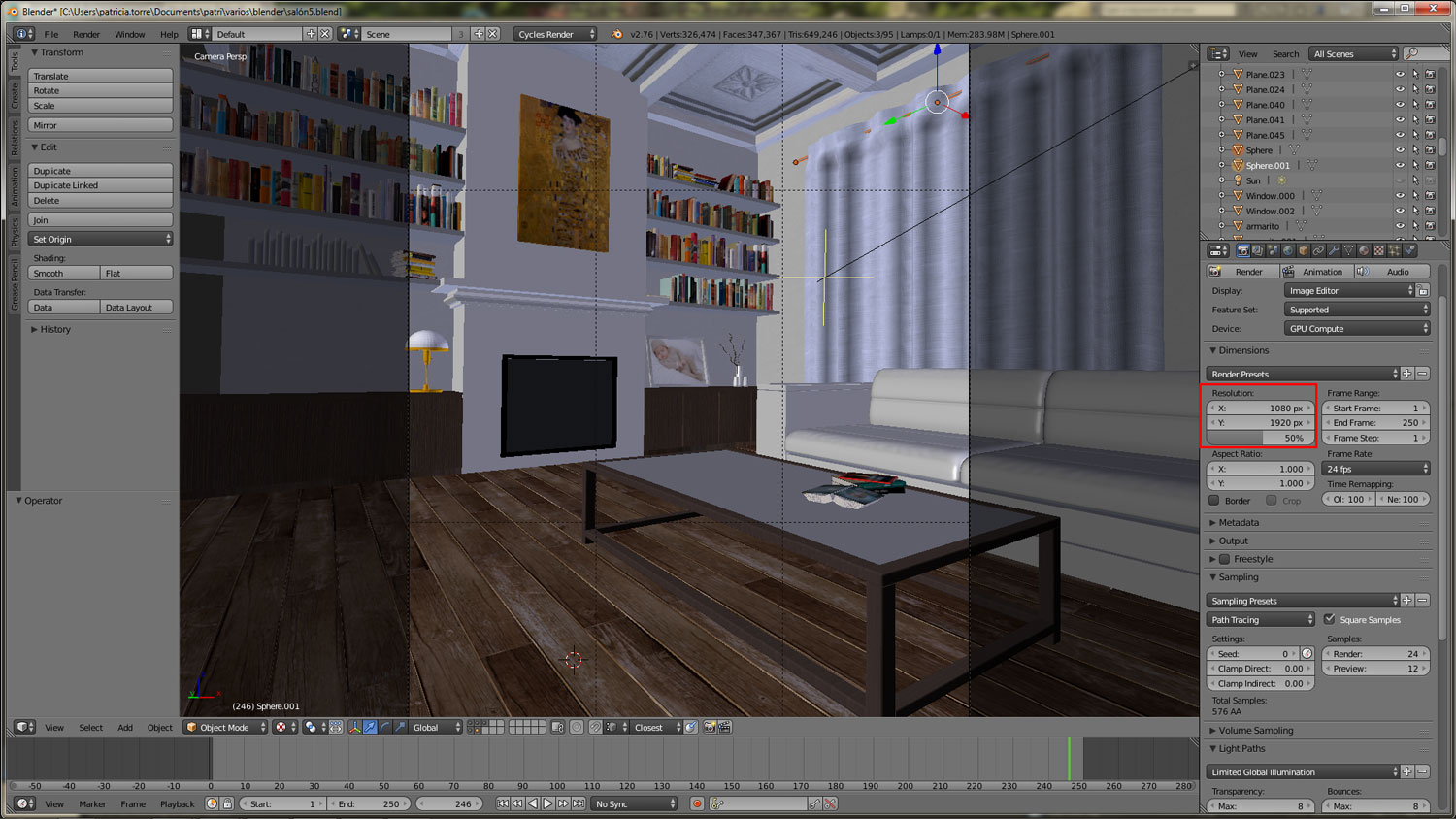 Render realista con Blender Cycles - Dibujos de Colores