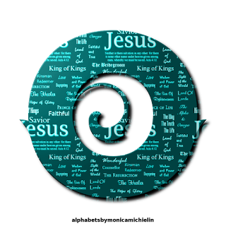 M. Michielin Alphabets: JESUS NAME ALPHABET AND ICONS PNG, #Jesus