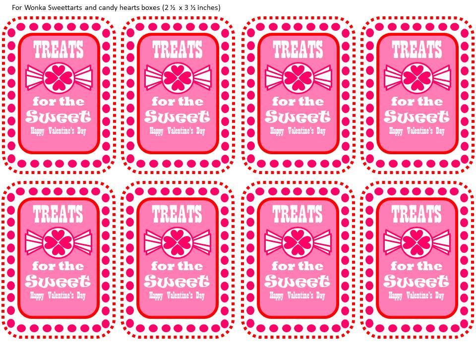 Aesthetic Nest: Cards: Valentine Candy Heart Box Labels (Free Printable)