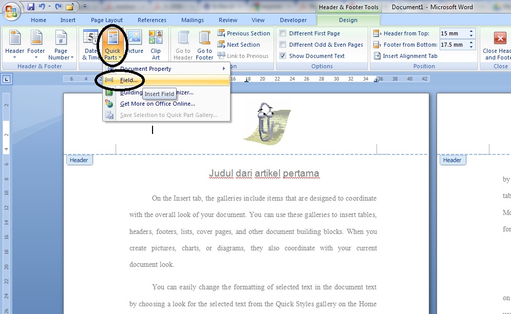 Membuat header otomatis sesuai subjudul ~ Jendela Tutorial
