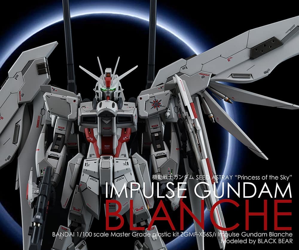 MG 1/100 Impulse Gundam Blanche by @pla_blackbear - Pilot-Exia Gundam
