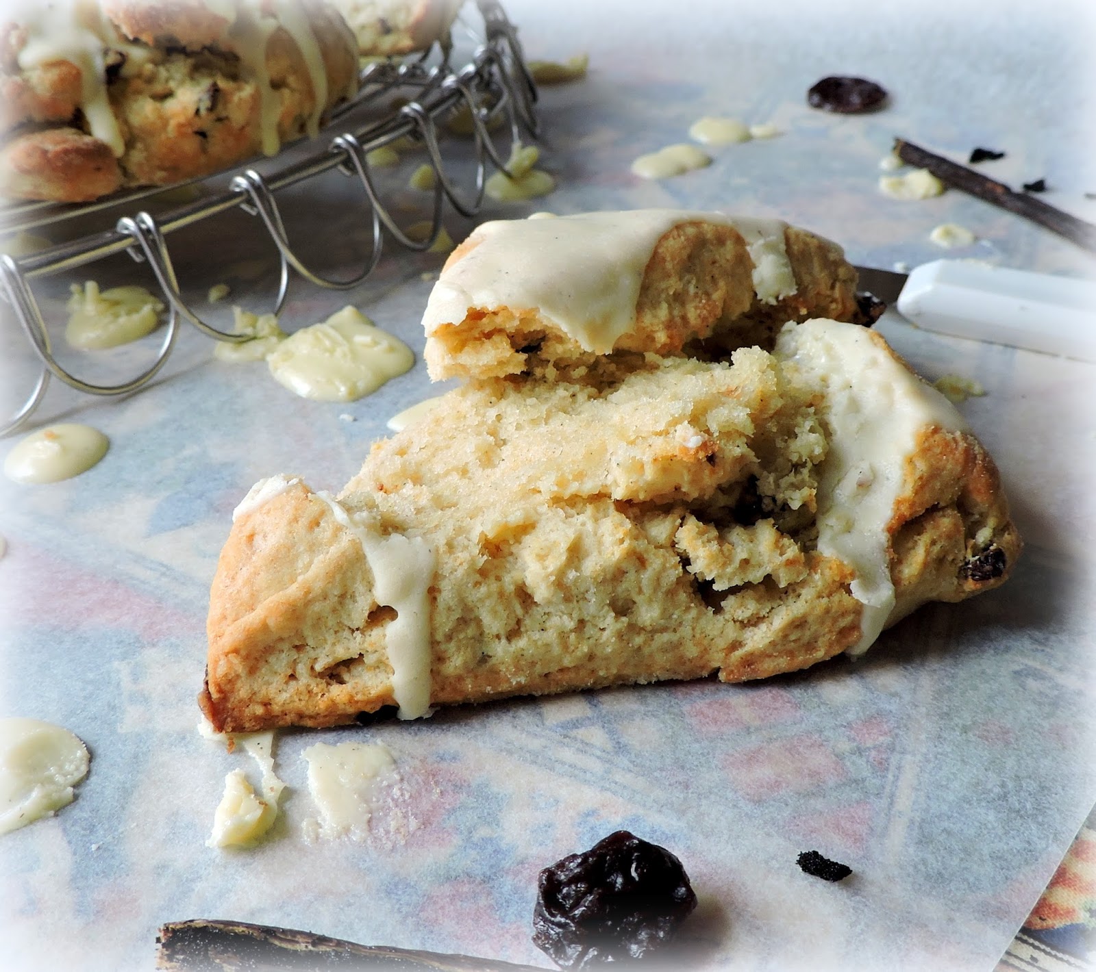 Sour Cherry & Vanilla Scones | The English Kitchen