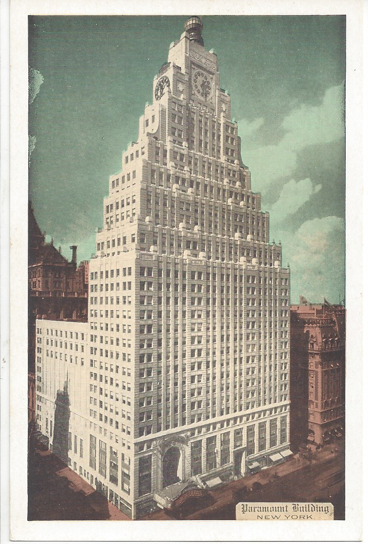 Inside the Apple: Postcard Thursday: Paramount Building