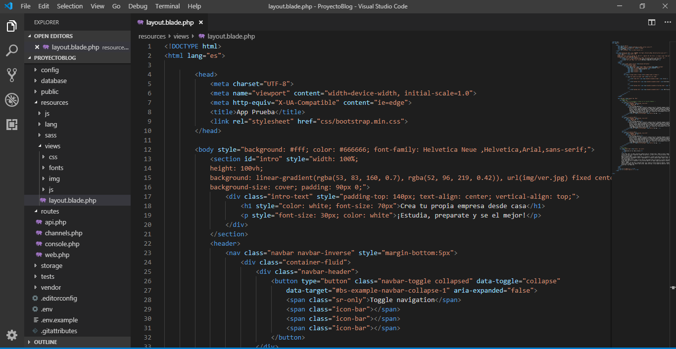 Plantillas Blade Laravel : Plantillas Blade Laravel 5.4
