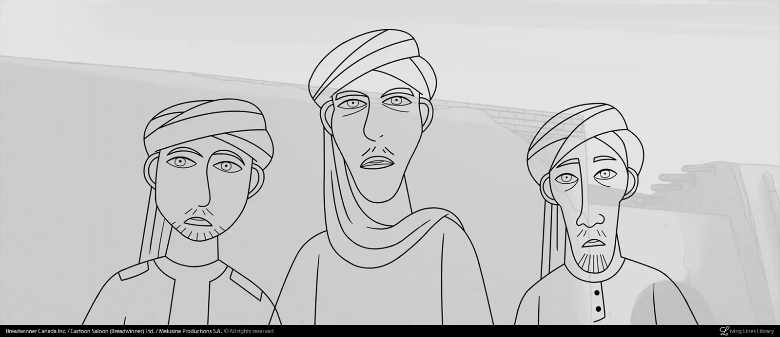 Living Lines Library: The Breadwinner (2017) - Concept & Production Art