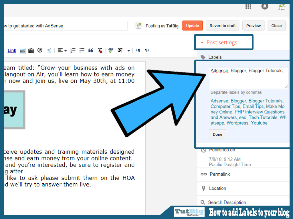 How To Job Label Categories Inwards Blogger