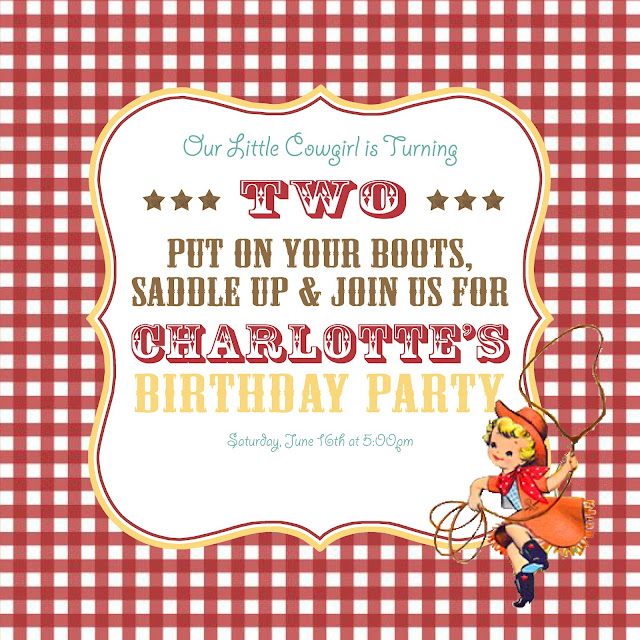 Charlotte’s vintage cowgirl party!