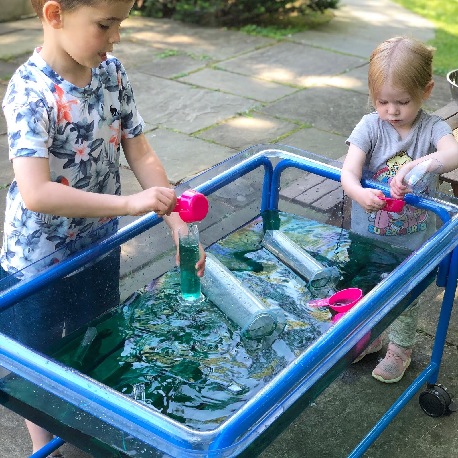 Find the Little Mind: Simple Colored Water Table Activity