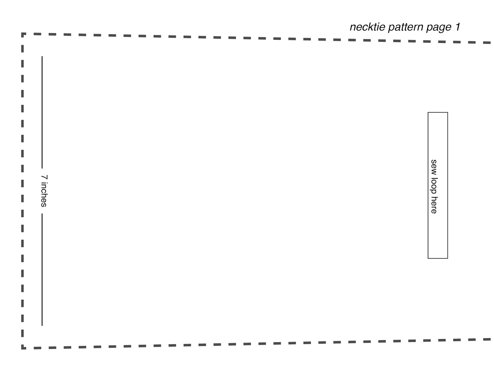 Necktie Pattern Template