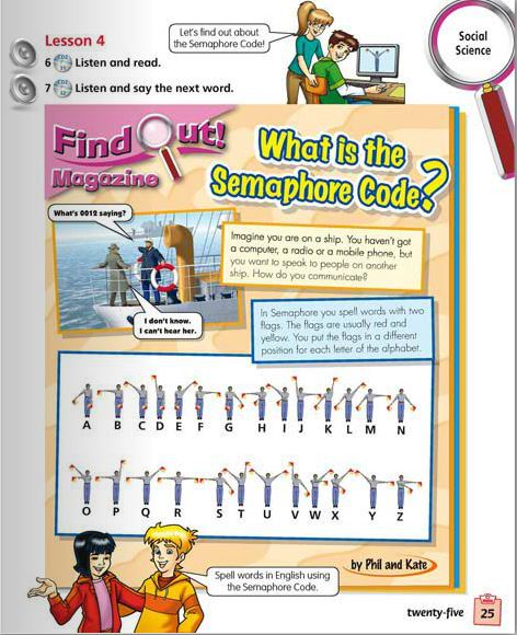 English at O Irixo: Semaphore Code