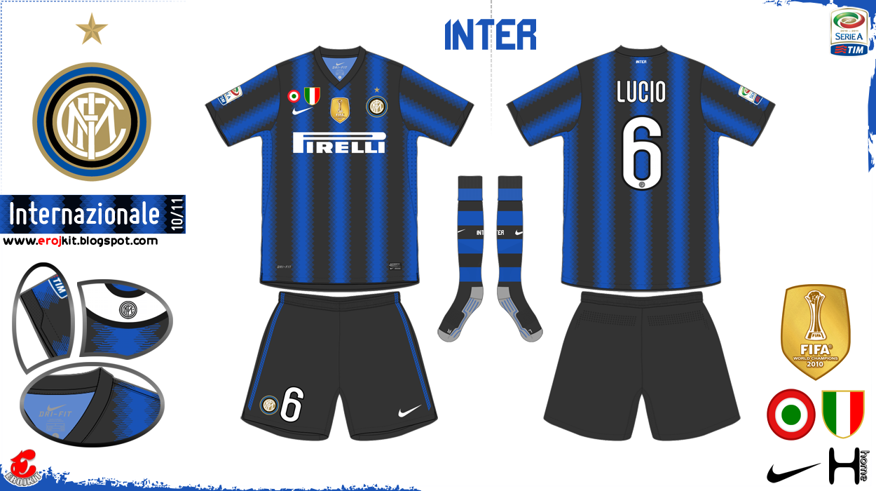 Kit Design, by eroj: 2010-11 Internazionale (Home e Away)