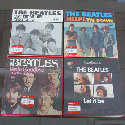 my vinyl review: The Beatles: 7 inch vinyl singles and T-Shirt Target ...