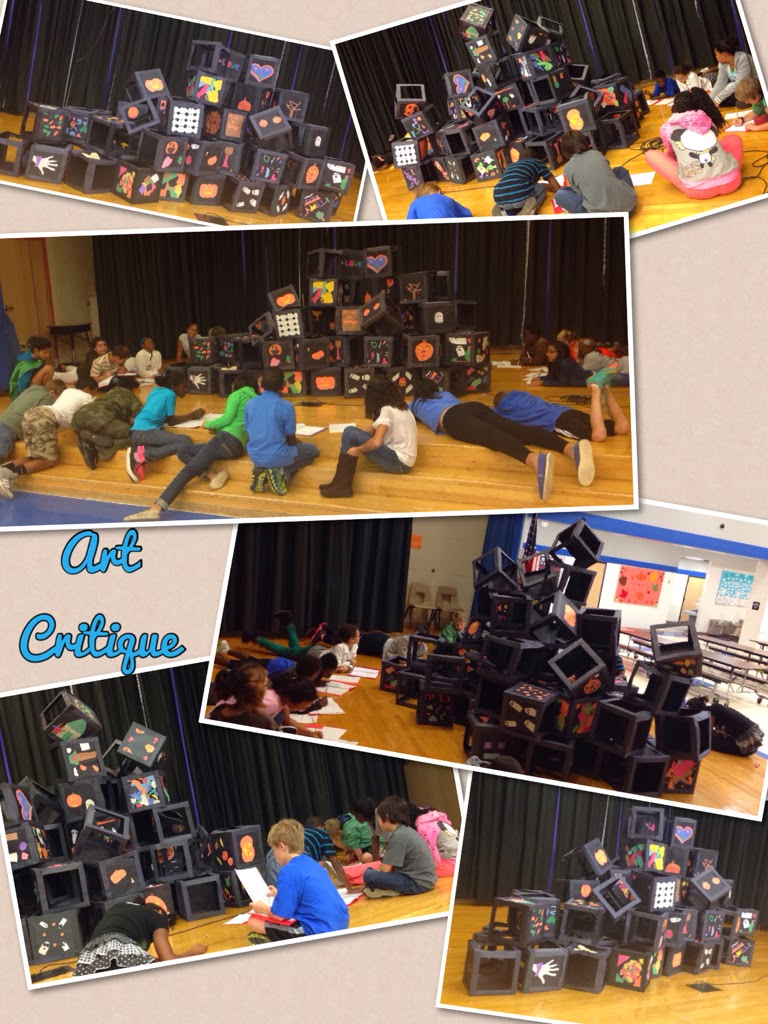 The Speckled Smock at Polser Elementary: Collaborative Cube Sculpture