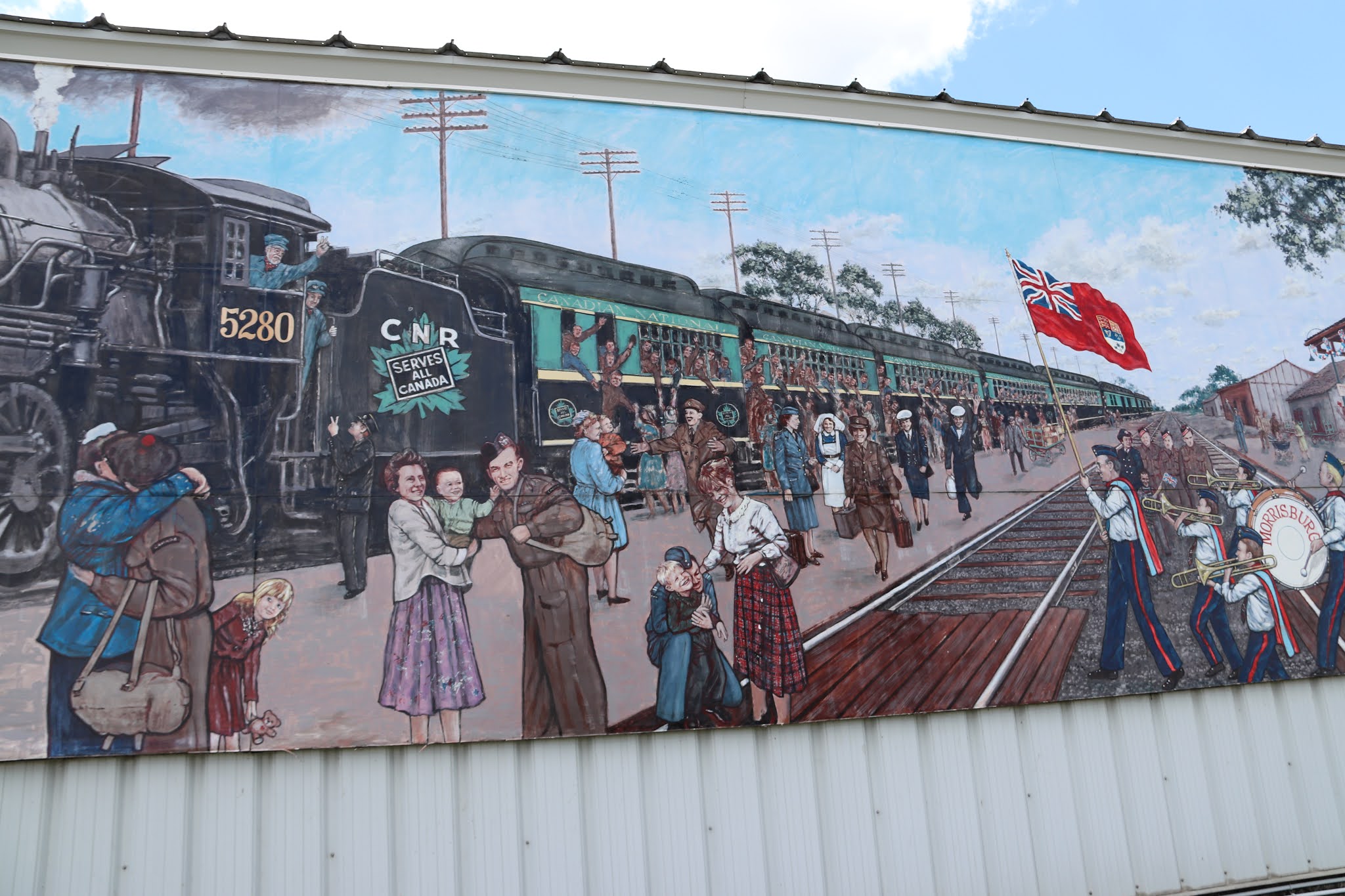 Memorials in Ottawa: W.W. II Homecoming Mural