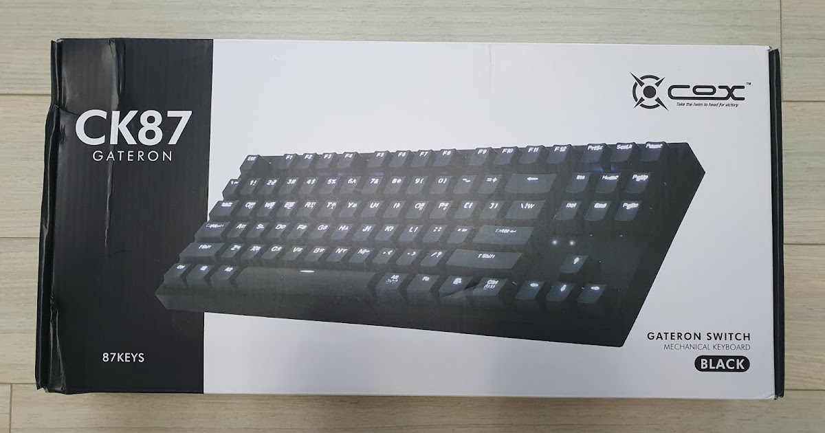 [기계식 키보드 추천] COX CK87 게이트론 황축 사용 후기(리뷰)