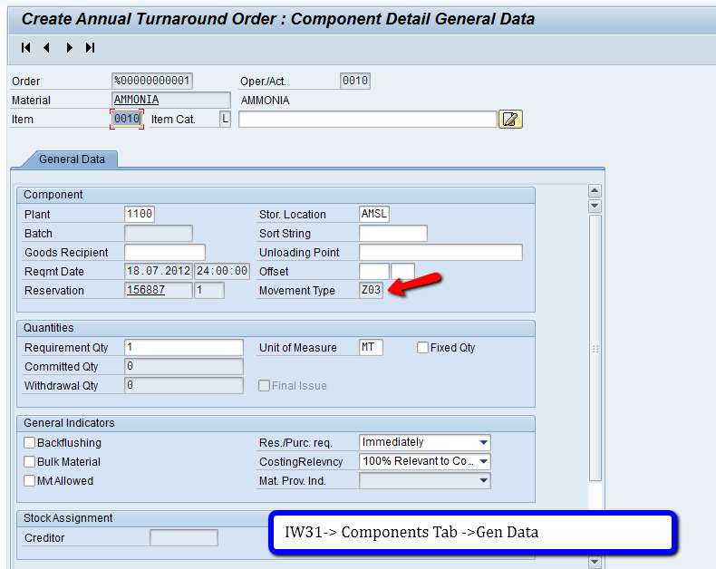 ABAP Tips & Tricks: IW31 Movement Type Customization