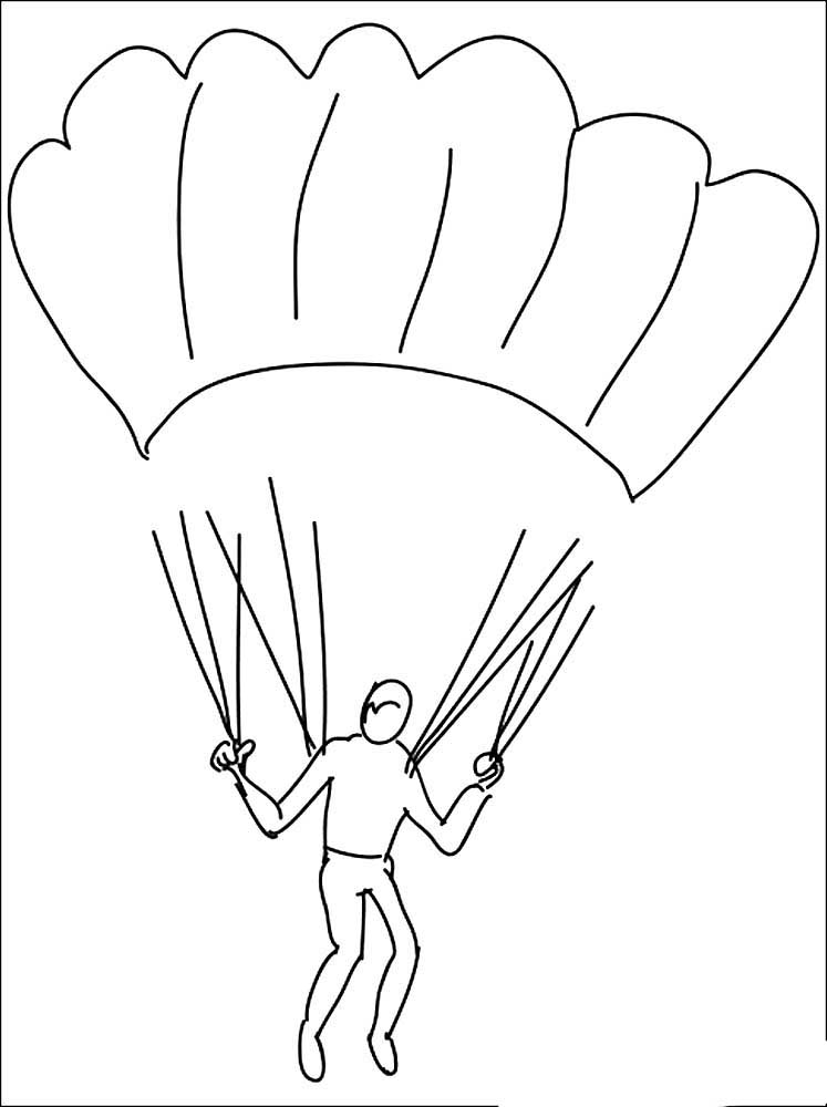 Skydiver Coloring Coloring Pages