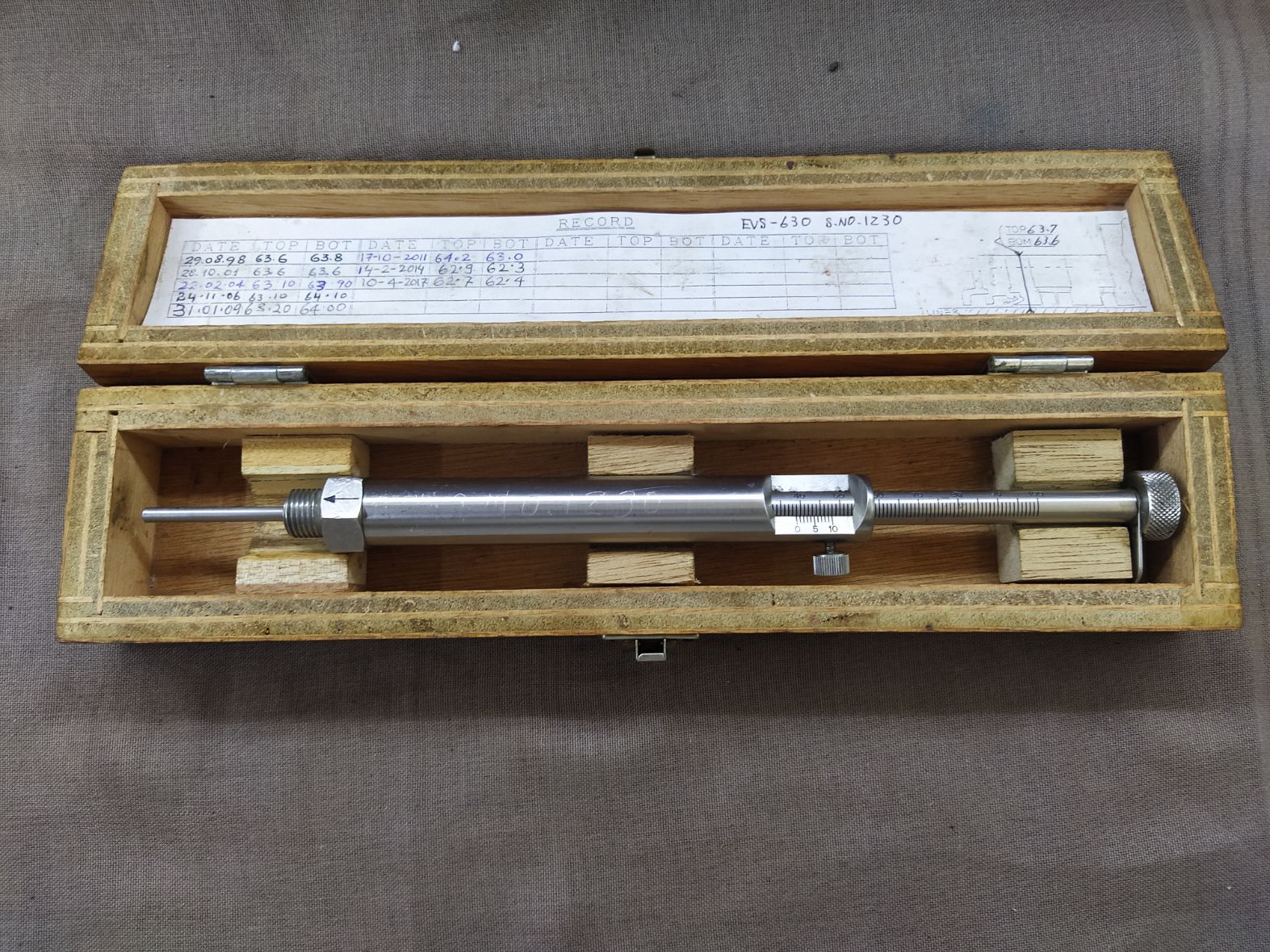 EAGLE INDUSTRY WEAR DOWN GAUGE FOR STERN TUBE SEALING 0-100