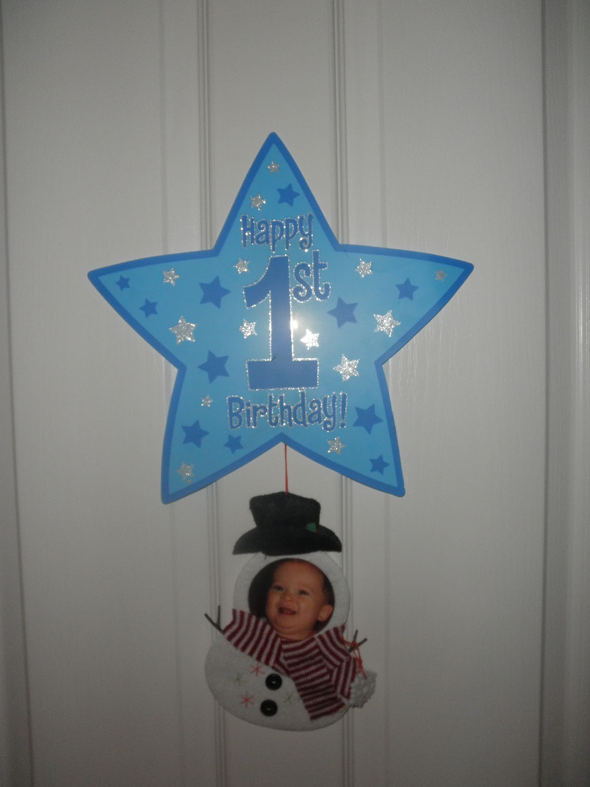 A Beagle and A Baby: Elliott's Snowman First Birthday Party