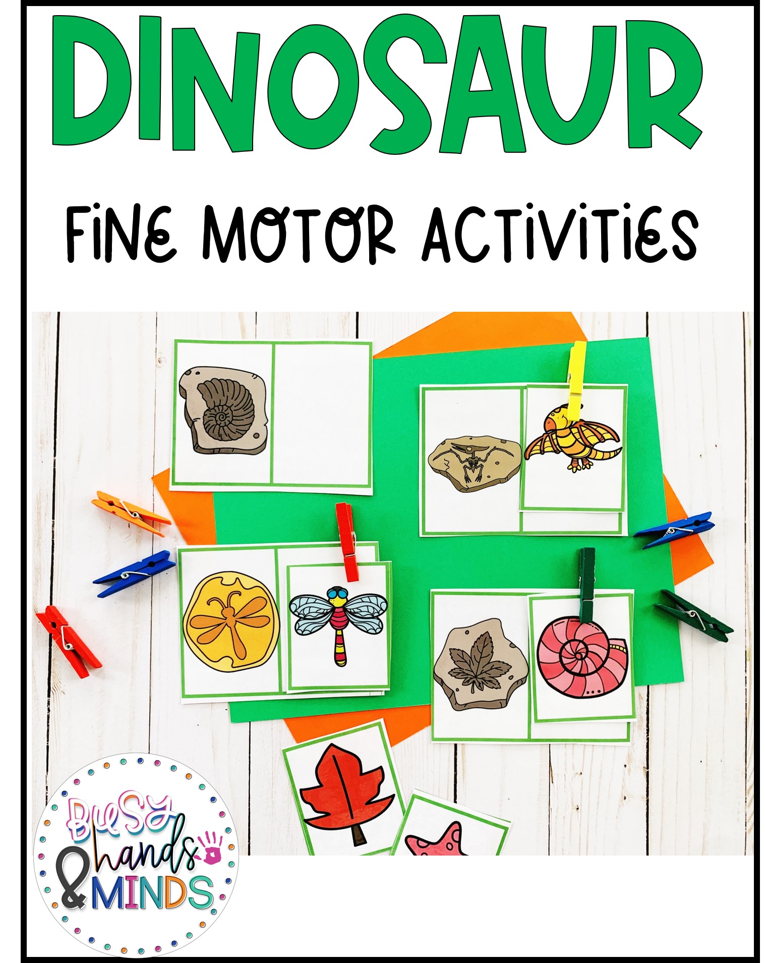 Dinosaur Fine Motor Task Boxes for Preschool | Busy Hands and Minds