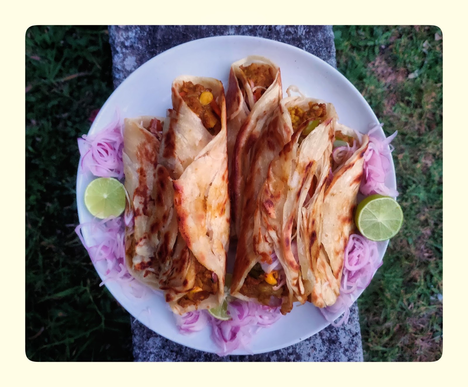 Vegetable Kathi Roll