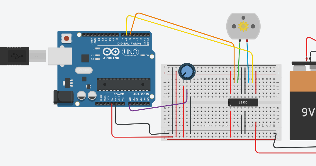RECURSOS DE TECNOLOGIA PARA SECUNDARIA: Practica 5 :Control de Sentido de Giro de motor con chip ...