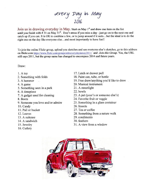 Michele's NW Studio: Get Ready for Every Day in May drawing challenge!