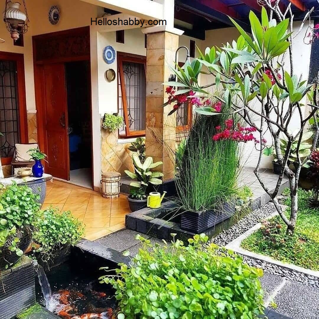 7 Inspirasi Taman Minimalis Depan Rumah dengan Kolam, Adem untuk ...