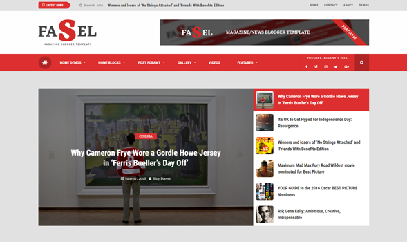 Fasel News - Blogger Template