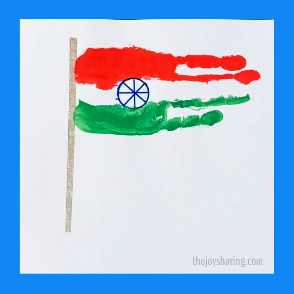 Handprint India Flag - The Joy of Sharing
