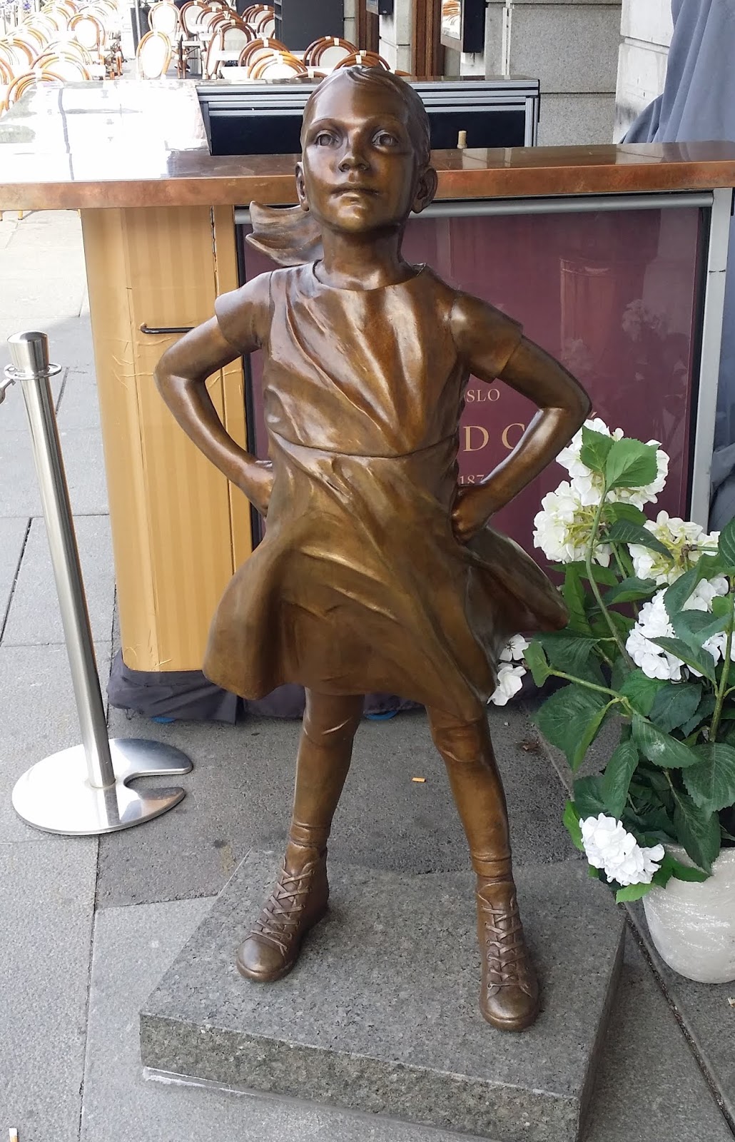 In Norway: The Little Mermaid and Fearless Girl in Oslo