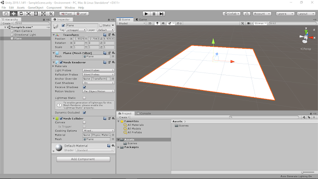 Unity Basic Tutorial #7 - 3D Object (Create Plane) - Technology Multimedia Unity Basic Tutorial #7 - 3D Object (Create Plane) - Technology Multimedia