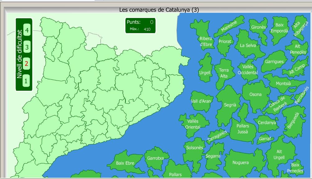 CICLE MITJÀ: Aprenem a situar les comarques de Catalunya