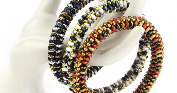 This Beaded Bangle Tutorial Can Be Used for Stackable Bracelets! / The ...